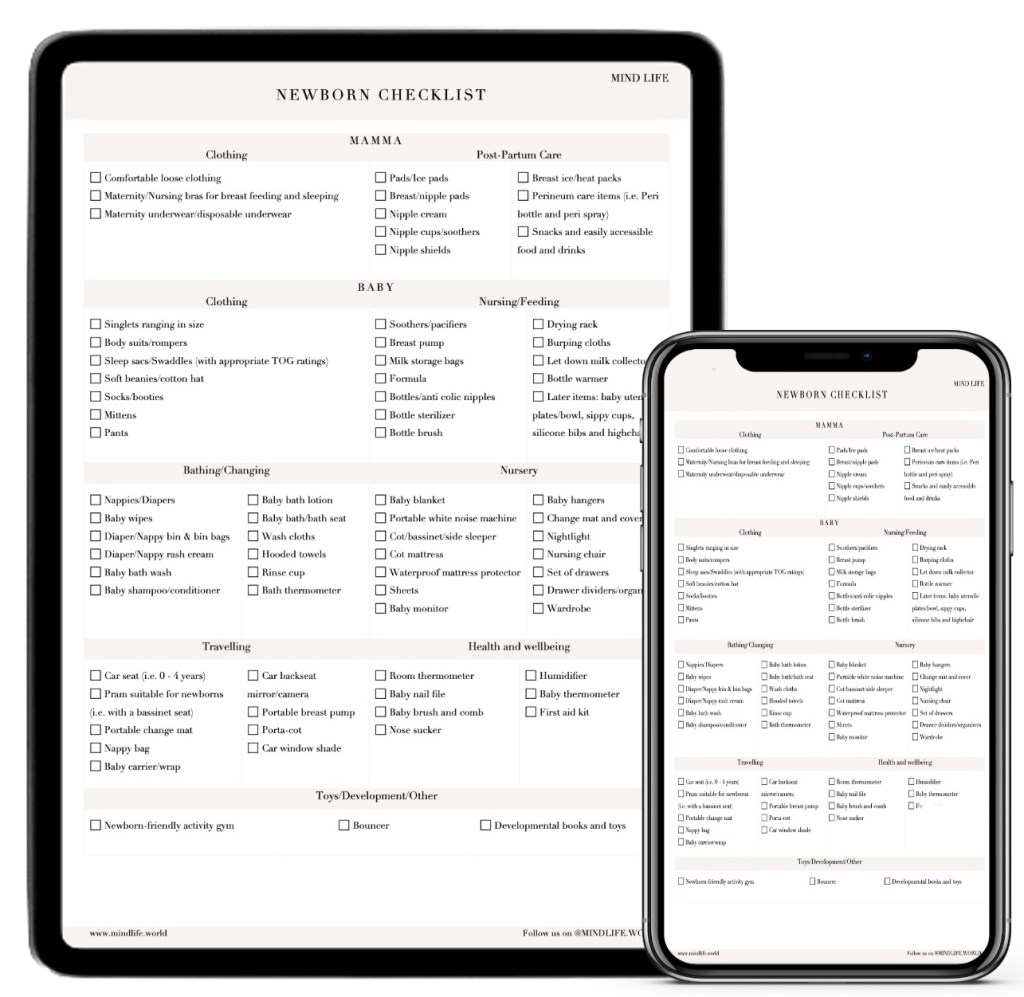 Newborn Checklist – Mind Life
